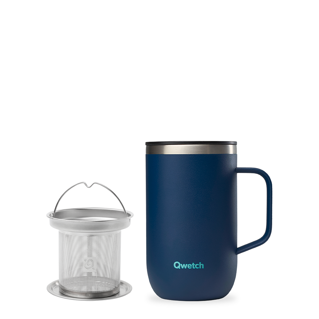 Mug Tisanière isotherme Matt Marine - Qwetch