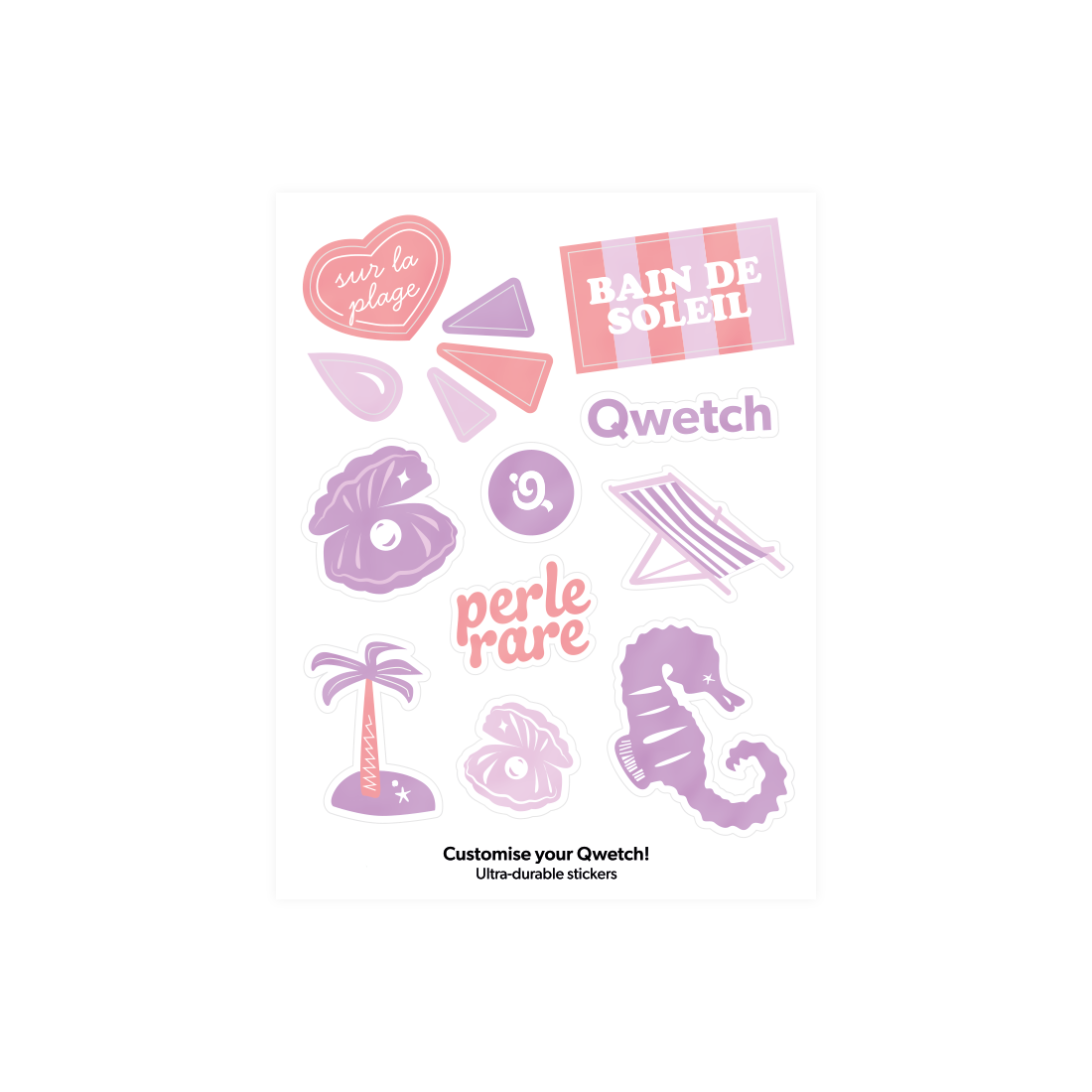Planche de stickers Édition limitée Lavande - Qwetch