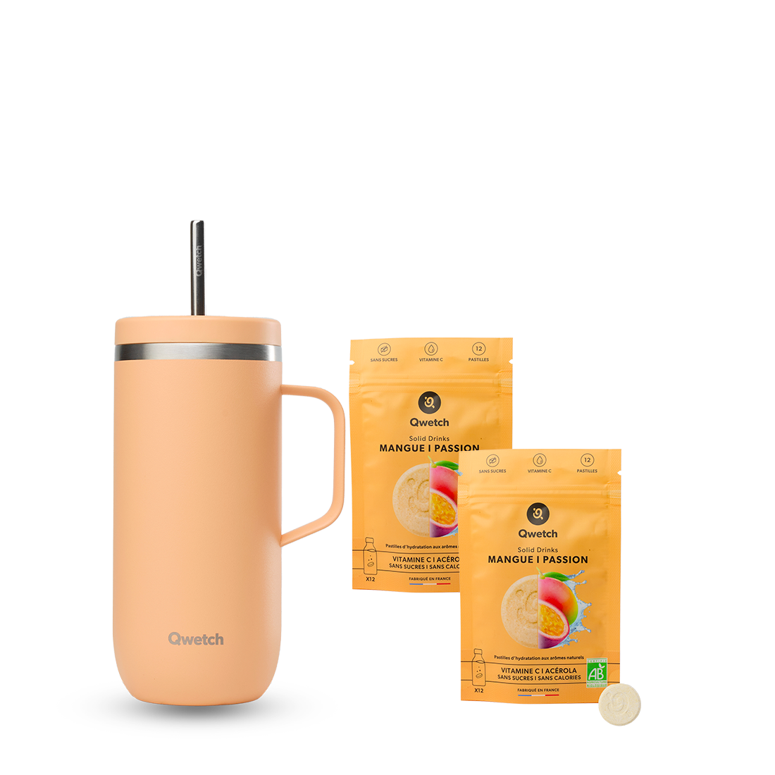Bundle Solid Drinks Apricot & Cold Cup Apricot - Qwetch