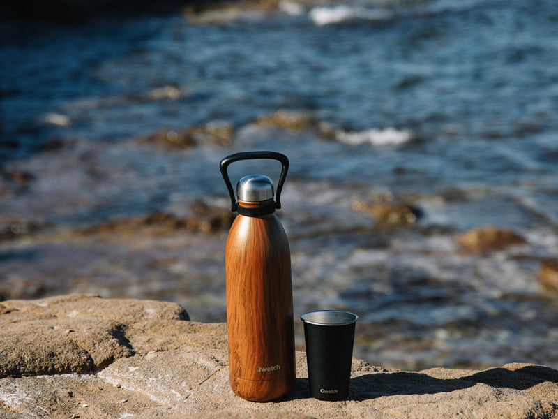 Bouteille Isotherme Matt Blanc - Qwetch