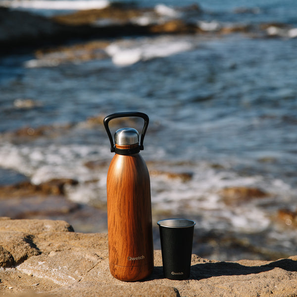 Insulated Bottle Matt Black - Qwetch