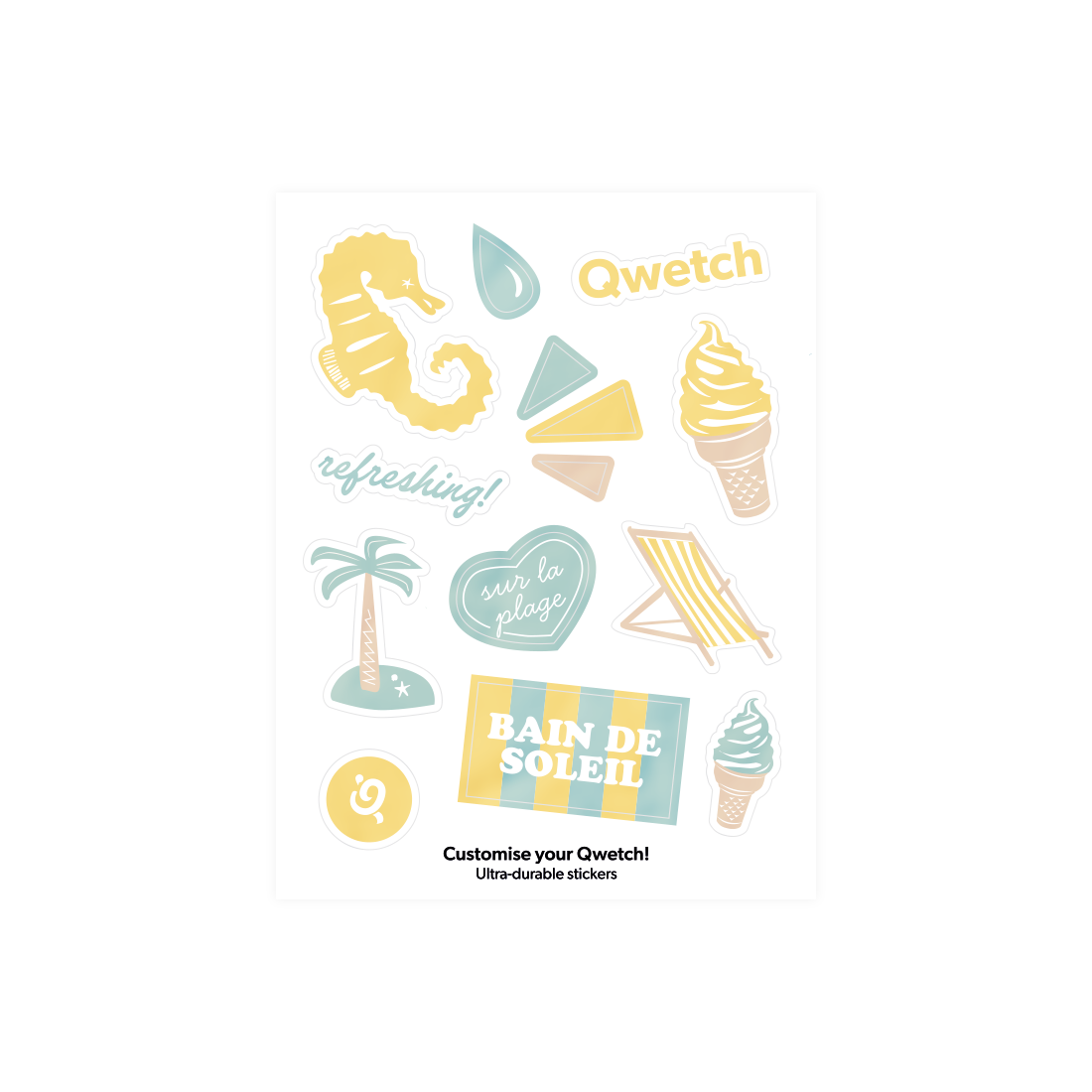 Planche de stickers Édition limitée Citron - Qwetch