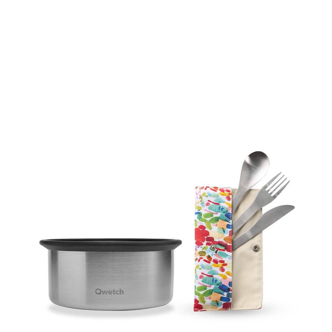 Kit Boîte Traiteur & Set de couverts Arty - Qwetch