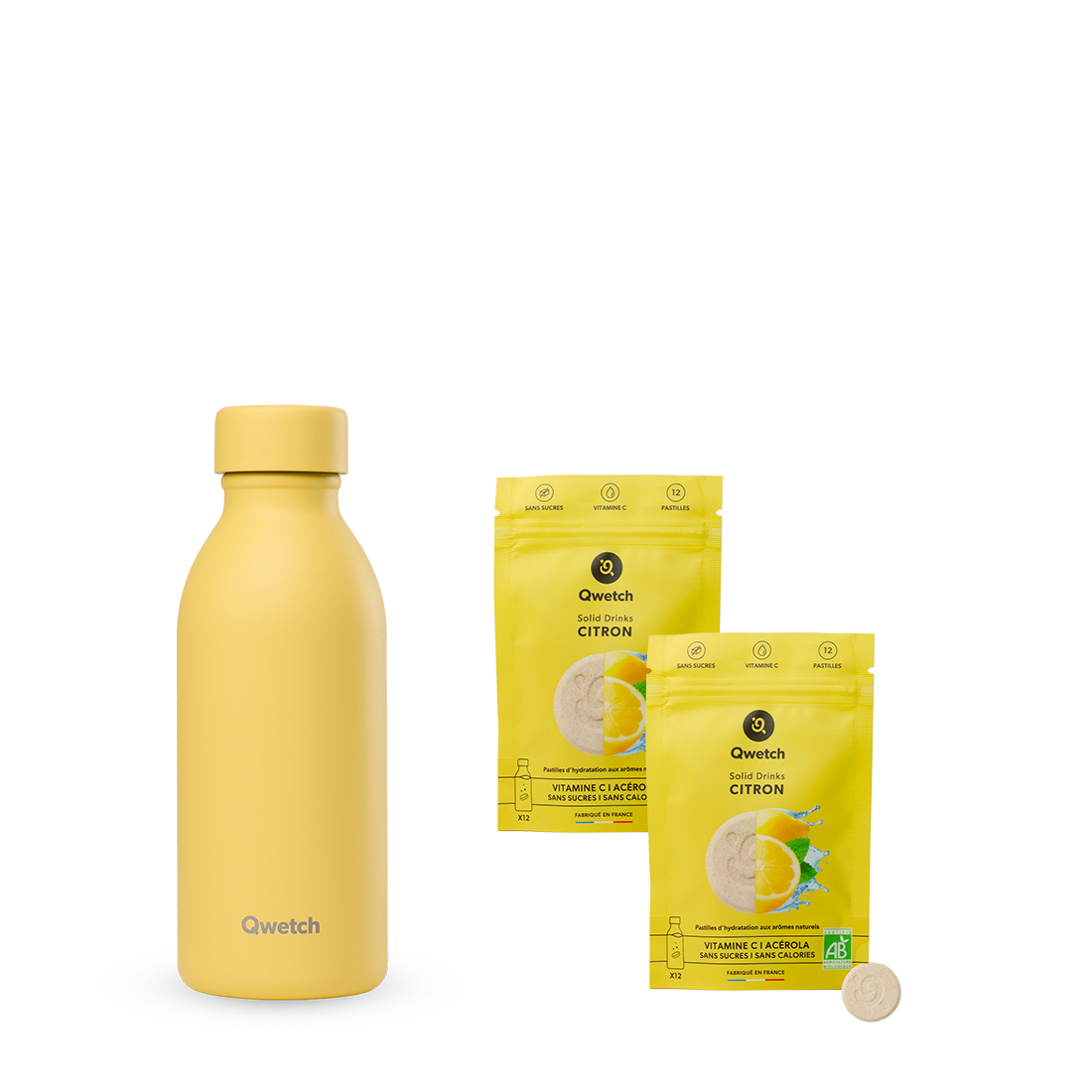 Kit Solid Drinks Citron & Icon Citron - Qwetch